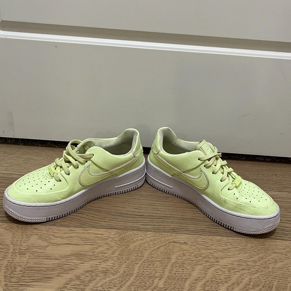 Nike | Shoes | Nike Air Af Lime Green Platform Sneakers | Poshmark